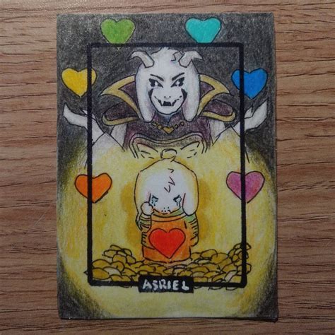 Undertale Asriel Sketch Card By Geaxda On Deviantart