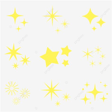 스타 스파클링 샤이니 컬렉션 세트 반짝이는 별 스타 컬렉션 세트 반짝이는 Png 일러스트 및 벡터 에 대한 무료 다운로드 Pngtree