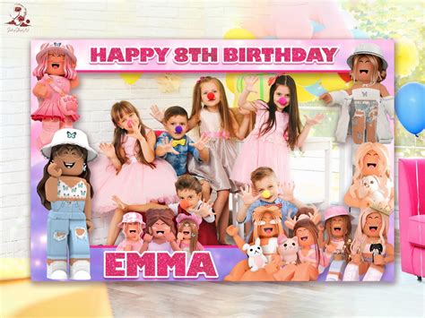 Roblox Girl Photo Booth Frame Roblox Girl Frame Roblox Girl Party