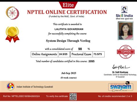 Nptel Systemdesign Verilog Vlsi Semiconductors Innovation Digitaldesign Lalithya
