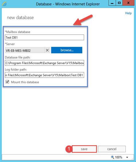 Create Mailbox Database In Exchange 2013 COLLABORATION PRO