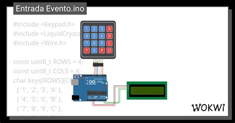 Entrada Evento Ino Wokwi ESP STM Arduino Simulator