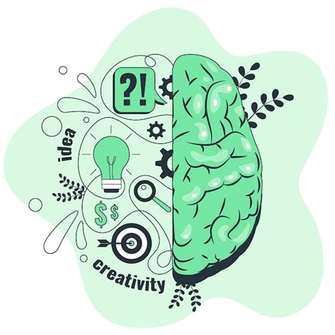 Free Vector Creative Brainstorming Concept Illustration