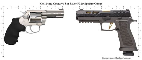 Colt King Cobra Vs Sig Sauer P320 Spectre Comp Size Comparison Handgun Hero