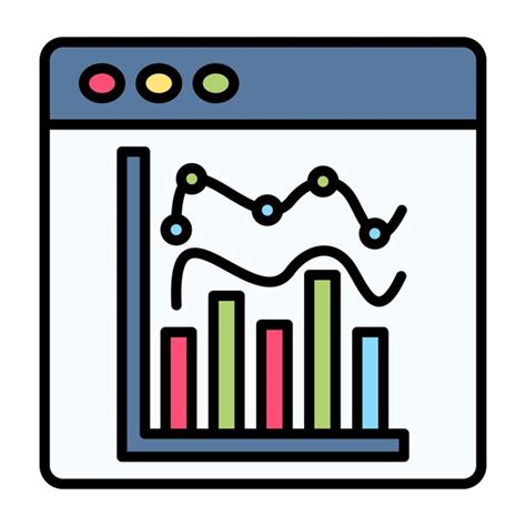 Premium Vector Statistical Graph Flat Illustration