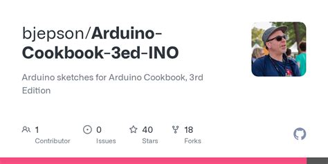 Github Bjepson Arduino Cookbook 3ed Ino Arduino Sketches For Arduino Cookbook 3rd Edition