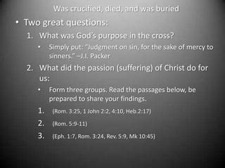 Apostles Creed Session Eight Suffered Under Pilate Died And Was