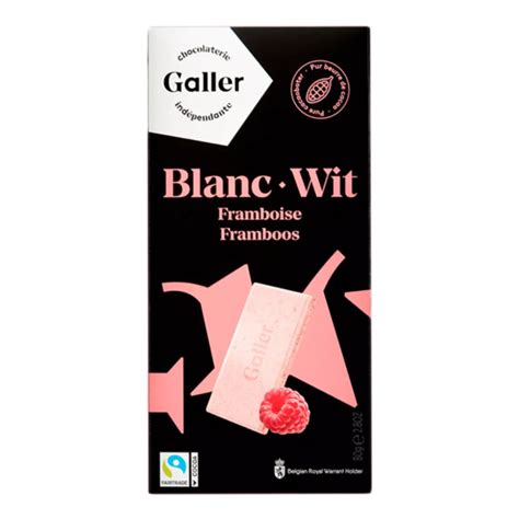 Chocolate Tablet Galler White Raspberry 80 G Coffee Friend