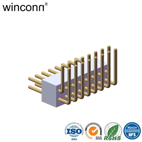 40 Pin Dip Ic Socket 127mm Double Row Right Angle Dip Round Female