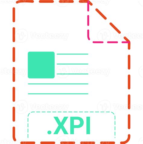 Xpi File Icon Minsk Dashed Rounded Outline 57325442 Png