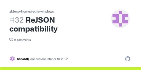 ReJSON Compatibility Issue Zkteco Home Redis Windows GitHub