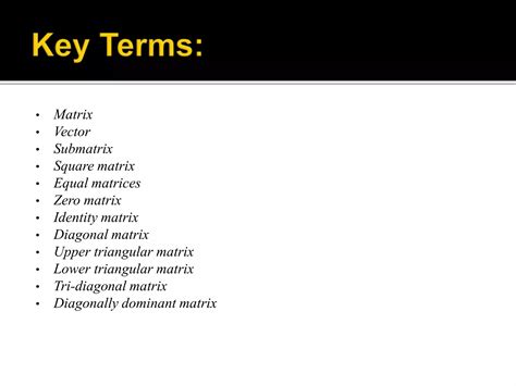 Introduction Of Matrix PPTX