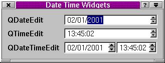 QDateEdit Class