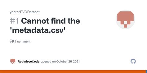 Cannot Find The Metadatacsv · Issue 1 · Yaotcpvodataset · Github