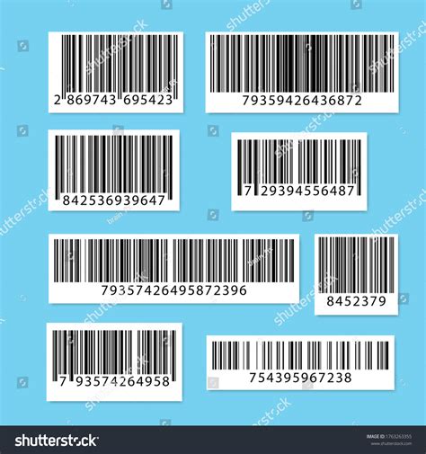 Set Barcodes Collection Qr Codes Vector Stock Vector Royalty Free 1763263355 Shutterstock