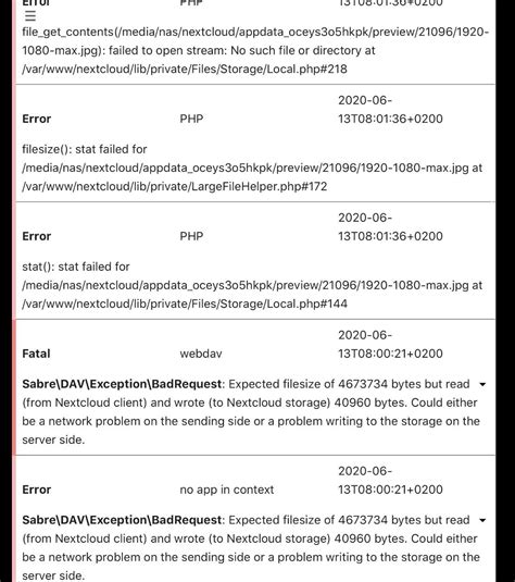 how to fix that errors r nextcloud