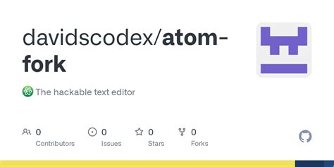 Github Davidscodexatom Fork Atom The Hackable Text Editor