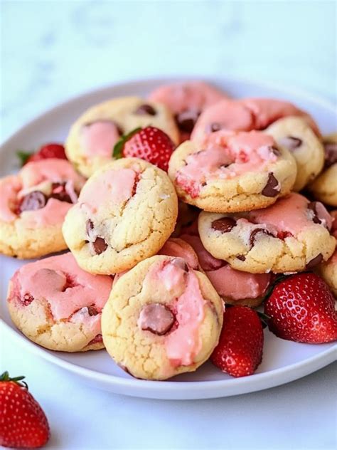Irresistible Strawberry Cookies Easy Cake Mix Recipe