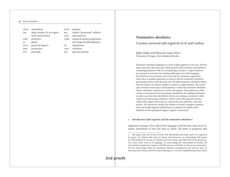 Pdf Nominative Absolutive