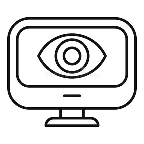Monitor Technical Overview Icon Outline Vector Function Phone Stock Vector Illustration Of