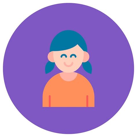 Premium Vector Girl Flat Illustration