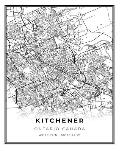 Kitchener Map Picture World