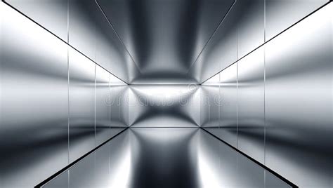 Stainless Steel Texture With Sleek Reflections And Subtle Metallic Gradients Stock Illustration