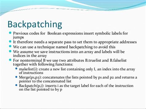 chapter 6 intermediate code generation