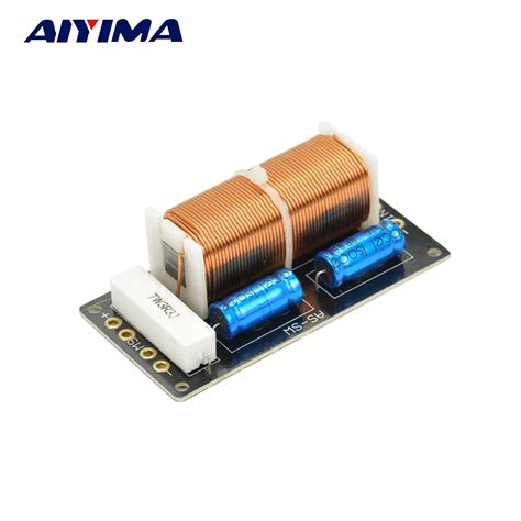 Aiyima 1 Pc 300 W 서브 우퍼 크로스 오버 패시브 서브 우퍼 스피커 4 8ohm 베이스 스피커 전용 주파수 분배기 Diyfrequency Divider