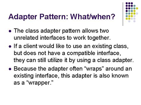 Class Object Adapter Patterns With A Focus On