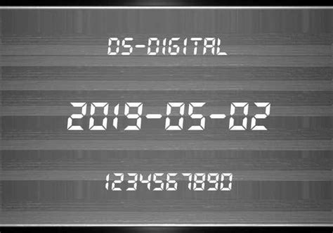 Lcd液晶字体多款值得收藏的液晶数字字体素材 Csdn博客