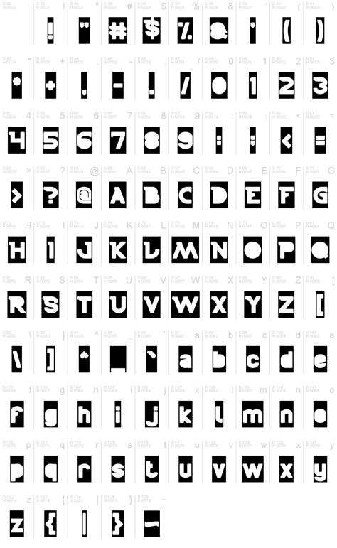 BOARDER Inverse Font Fonts U Com