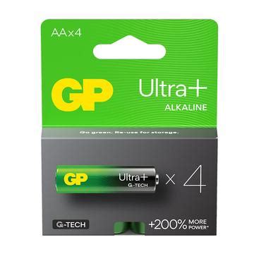 GP Ultra+ G-Tech LR6/AA Batteries - 4 Pcs.