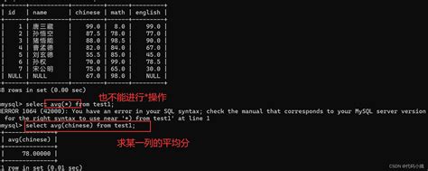 MySQL中常用的操作语句已汇总 mysql语句 CSDN博客