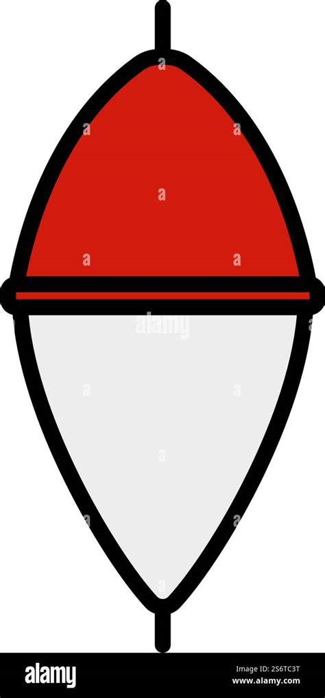 Icon Of Float Editable Bold Outline With Color Fill Design Vector