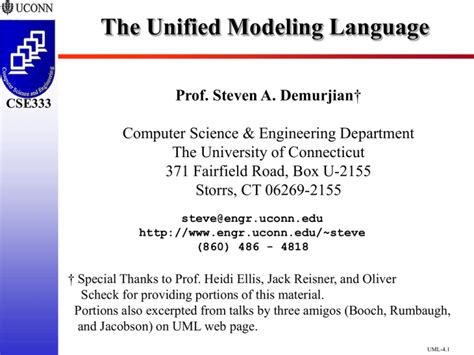 The Unified Modeling Language