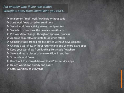 PPT Introduction To Nintex Workflow 2010 PowerPoint Presentation Free Download ID 2990844
