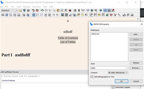 Error Message About Citation When Using Lyx With Jabref Tex Latex