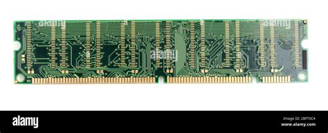 Memory Card DDR SDRAM Isolated On White Stock Photo Alamy