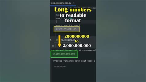 Python Long Integers Trick 😎python Pythonshorts Shorts Coding