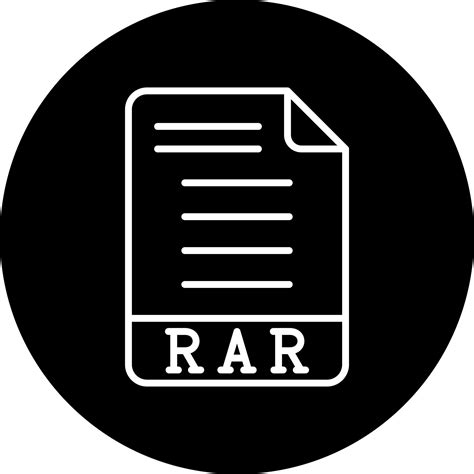 Rar Vector Icon Style 22553219 Vector Art At Vecteezy