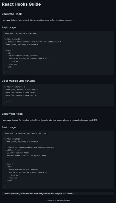 Markdown To Image Converter Markdown Code And Readme Markdowntoimage