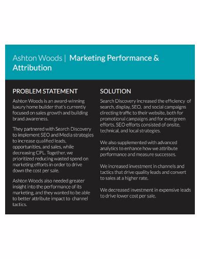 Free 10 Marketing Problem Statement Samples Strategy Digital