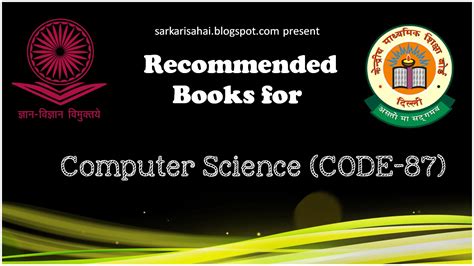 Ugccbse Net Recommended Books For Computer Sciencecode 87 With Free
