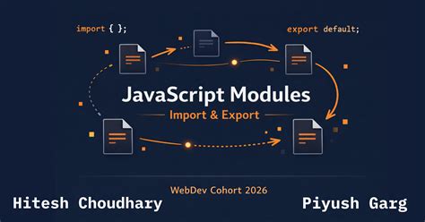 Javascript Modules Import And Export Explained