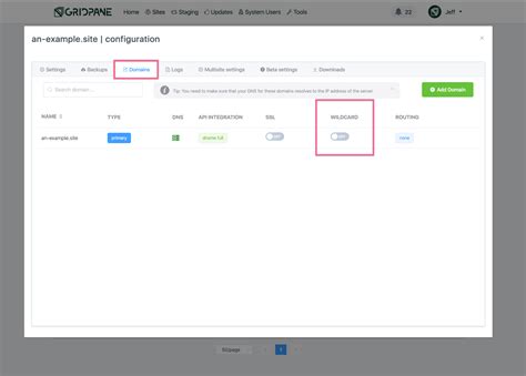 configuring wildcard domains on a vcanopy site grow your business