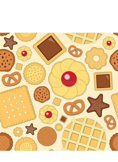 Cookie Background 01 Stock Vector Illustration Of Outline 171406122