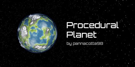 GitHub Pannacotta Procedural Planet Web Based Real Time Generation Of A Miniature Planet In
