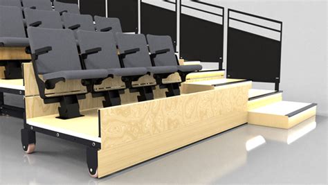 Telescopic Seating Risers Custom Fabricated By Se Fabrication