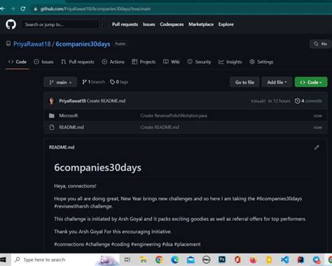 priya rawat on linkedin 6companies30days revisewitharsh connections